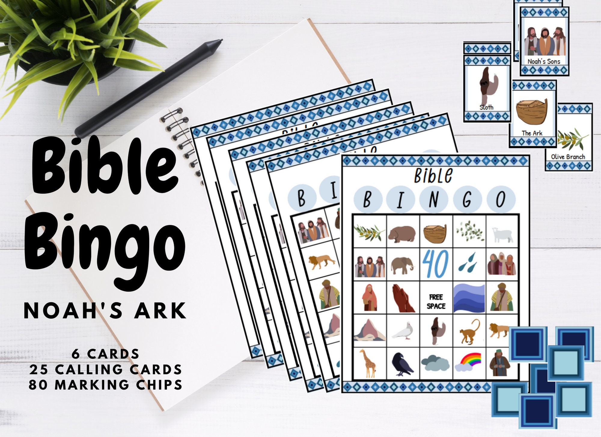 Bible Bingo: Noah's Ark - Etsy