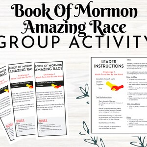 Printable Amazing Race, Book of Mormon - Etsy