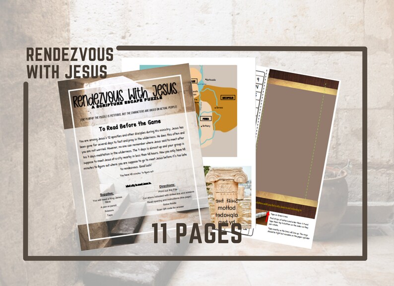 Printable Escape Room: Rendezvous With Jesus - Etsy