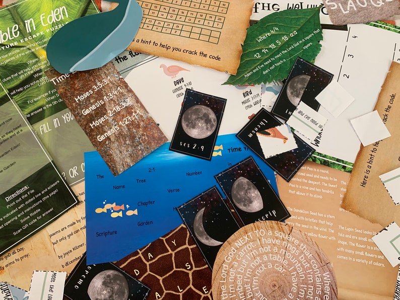 LDS Version- Printable Scripture Escape Room: Trouble in Eden - Etsy