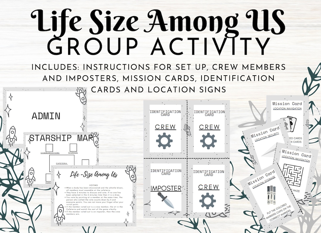 Among Us Group Activity - Etsy