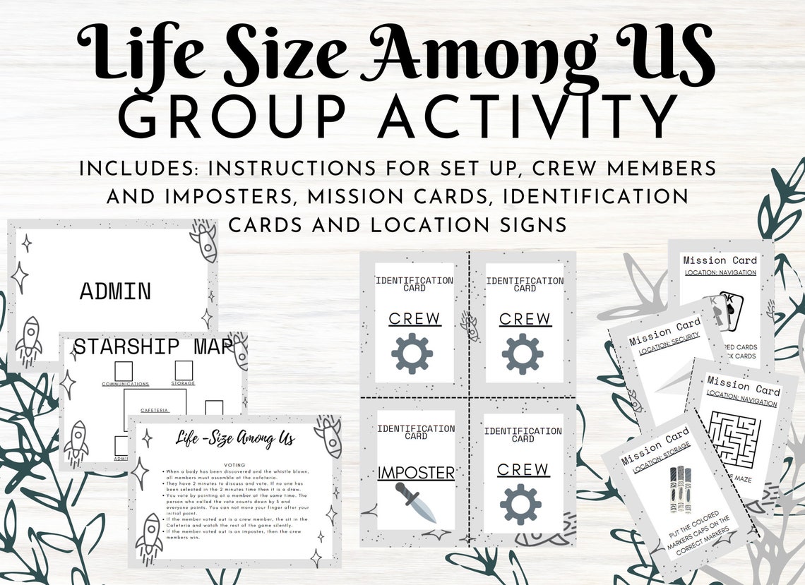 Among Us Group Activity - Etsy