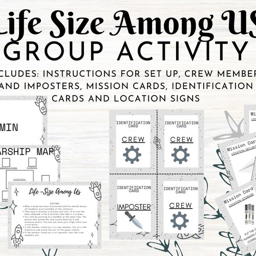 Among Us Group Activity - Etsy