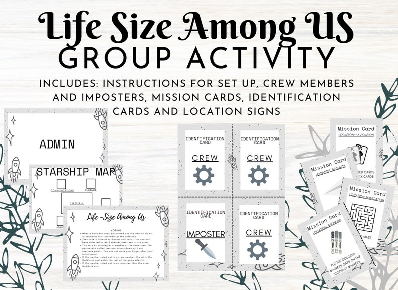 Among Us Group Activity - Etsy