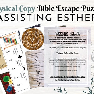 Physical Edition Bible Escape Puzzle: Assisting Esther - Etsy