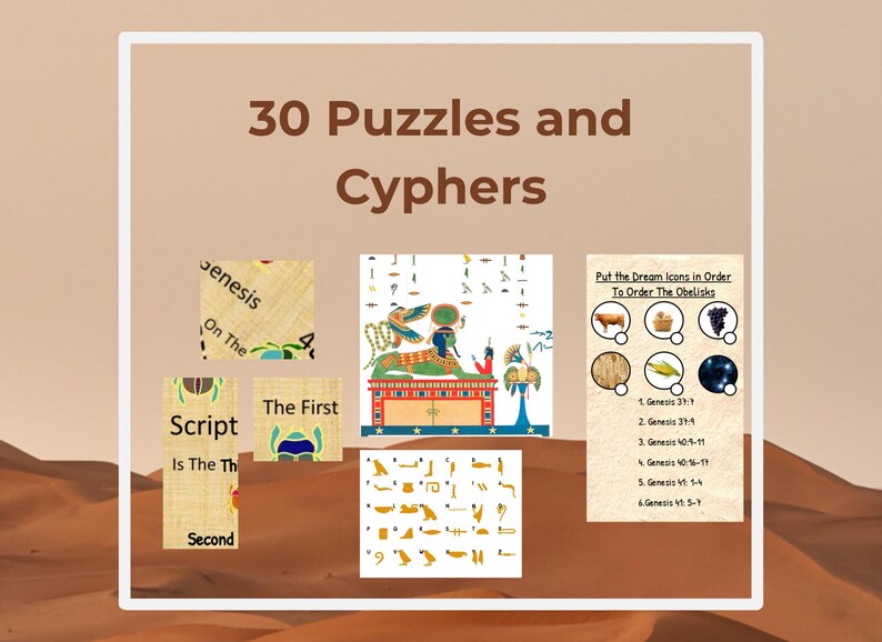 Bible Escape Puzzle, Joseph of Egypt - Etsy