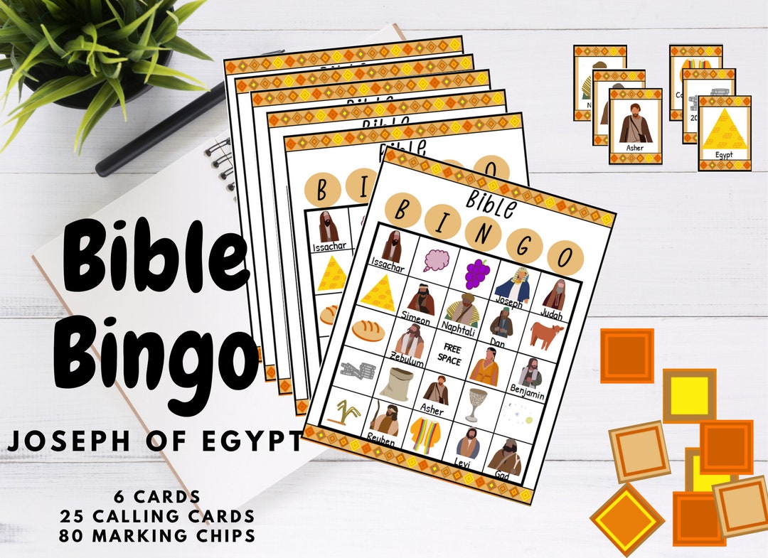Bible Bingo: Joseph of Egypt - Etsy