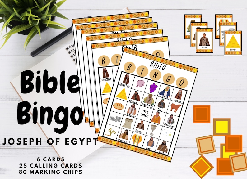Bible Bingo: Joseph of Egypt - Etsy