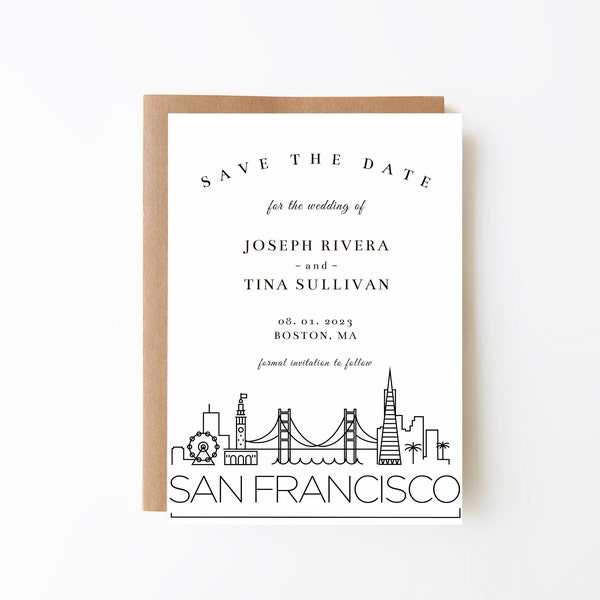 Golden Gate Bridge Wedding Invitation - Etsy