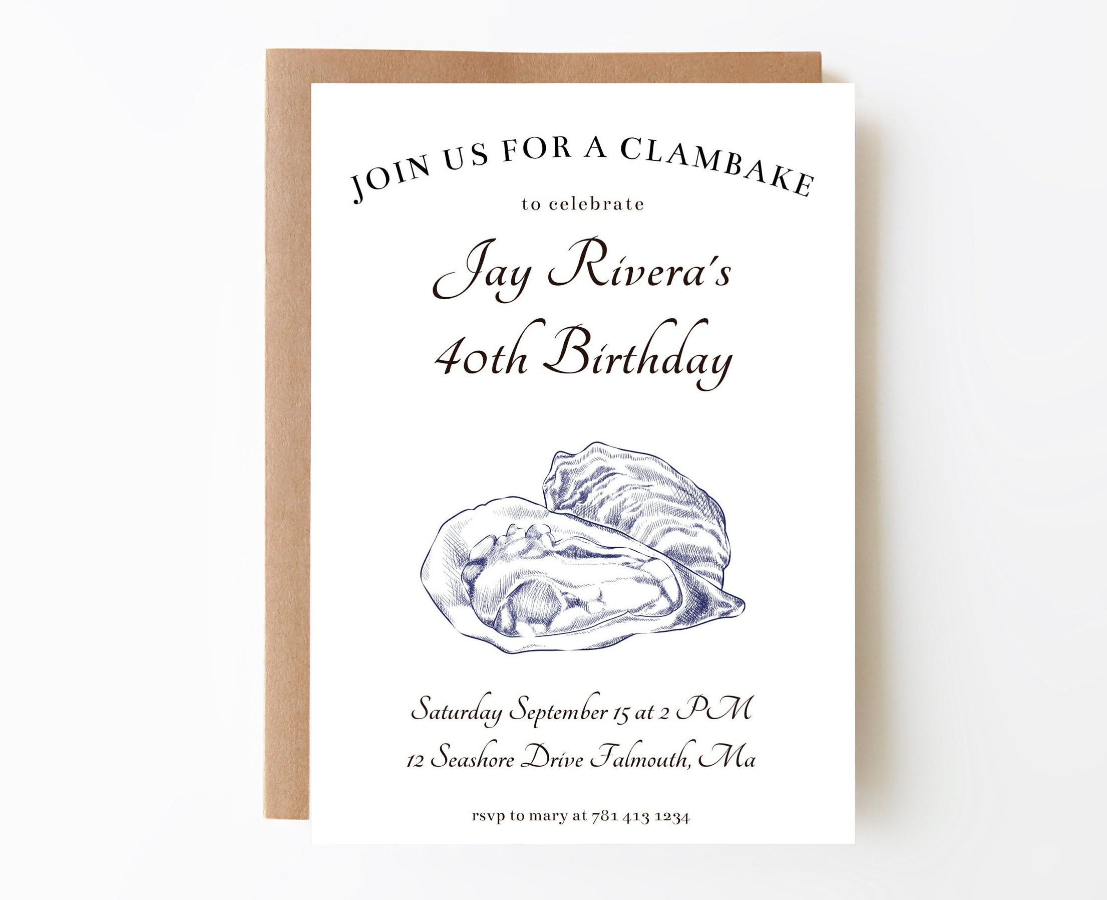 Clambake Invitations