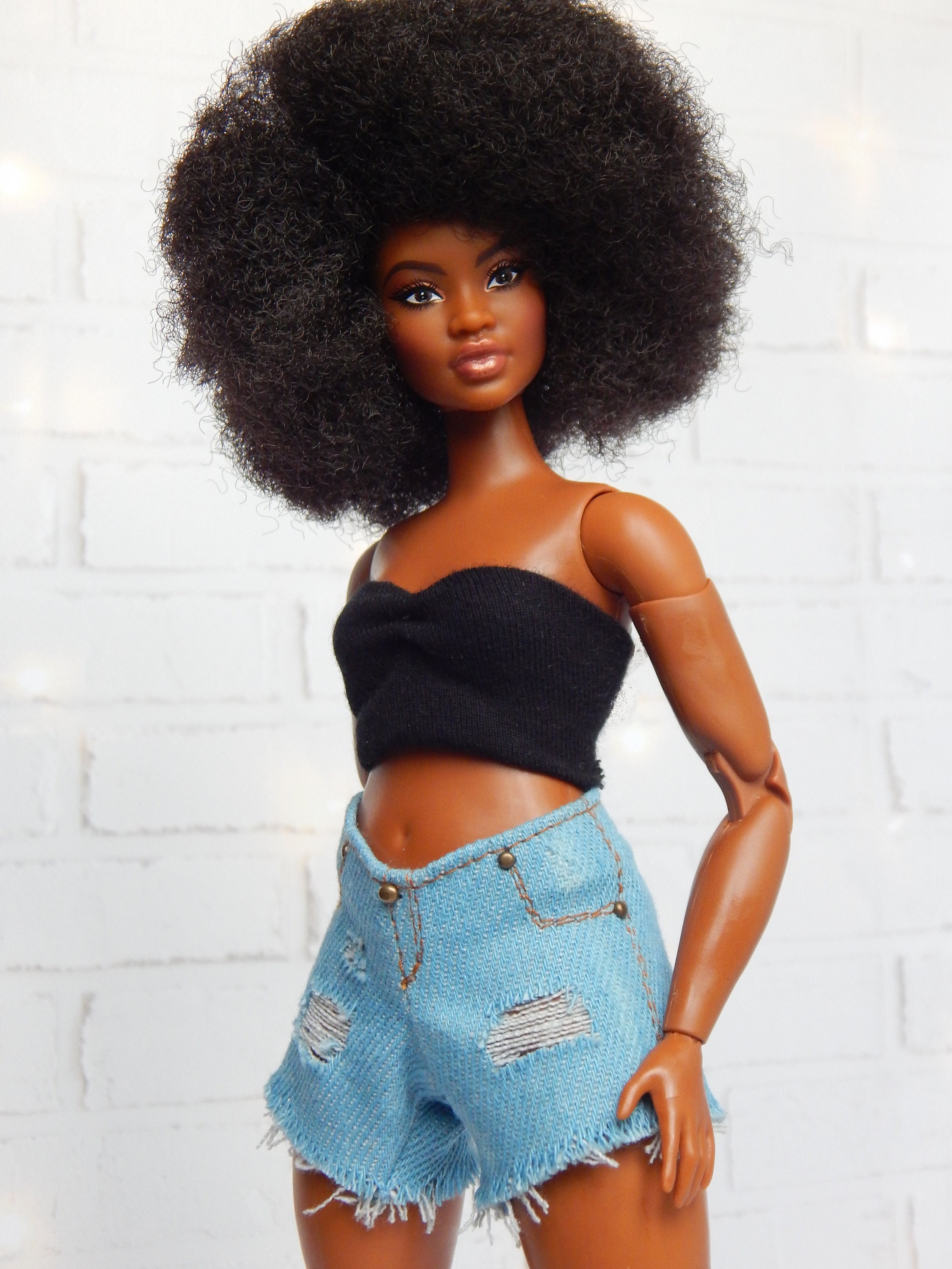 Doll Clothes 1/6 Scale 11.5 Inch, Doll Ripped Shorts - Etsy