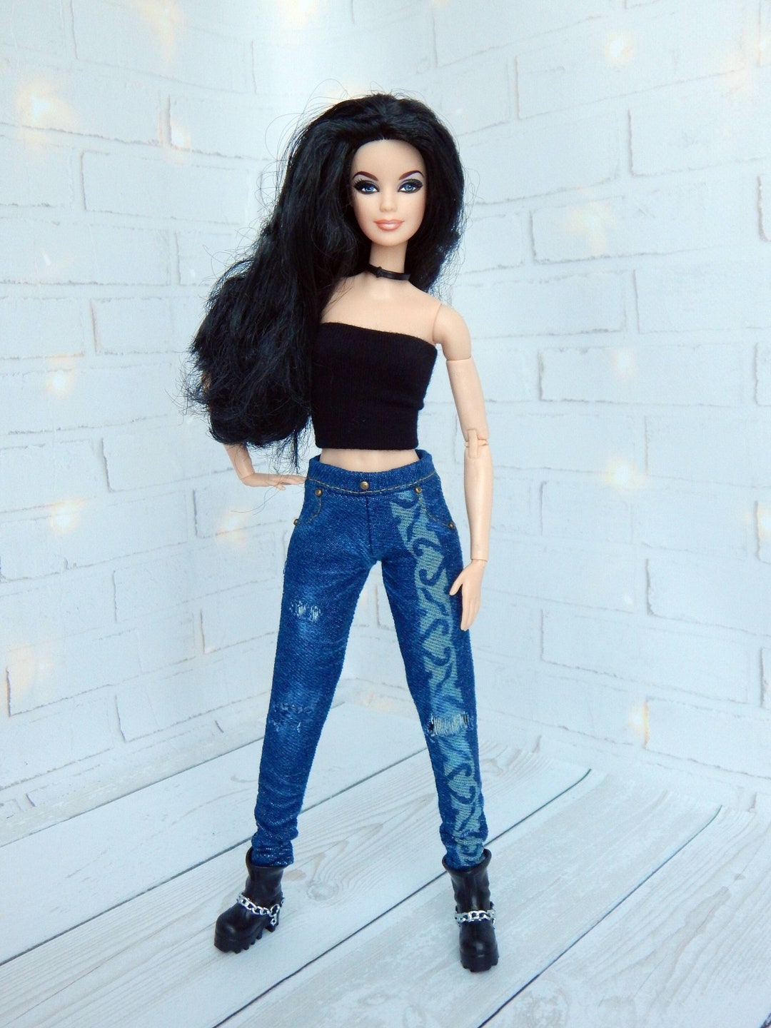 Doll Clothes 1/6 Scale 11.5 Inch, Doll Ripped Jeans - Etsy