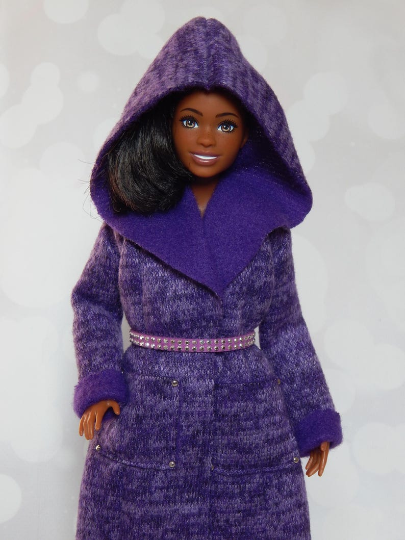 Doll Clothes 1/6 Scale 11.5 Inch, Doll Violet Coat - Etsy