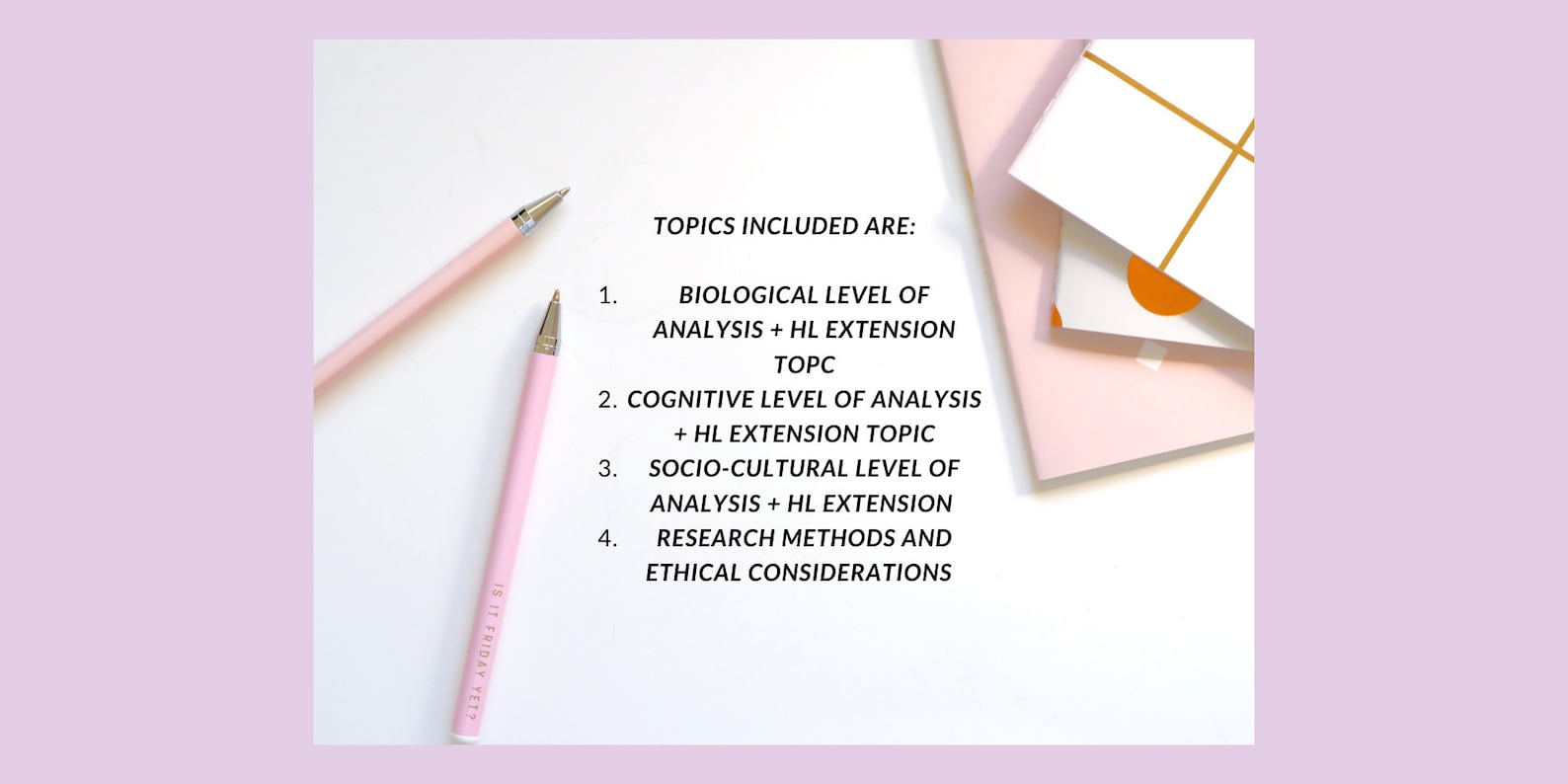 IB SL/HL Psychology Notes | Detailed Study Guide | International ...