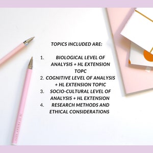 IB SL/HL Psychology Notes | Detailed Study Guide | International ...