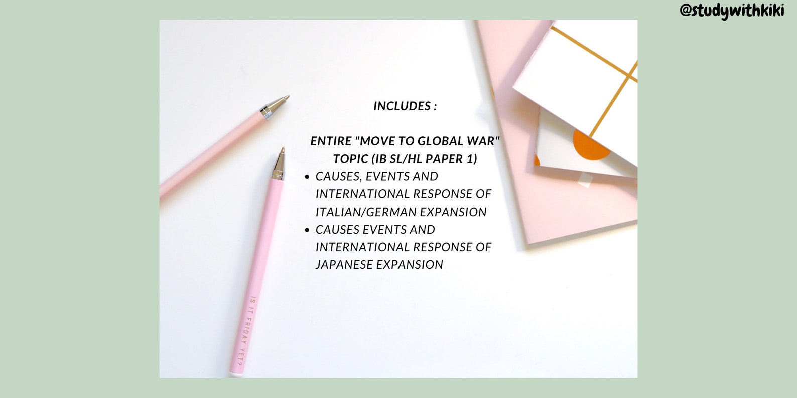 IB SL/HL History Notes | Move to Global War Topic (paper 1 ...