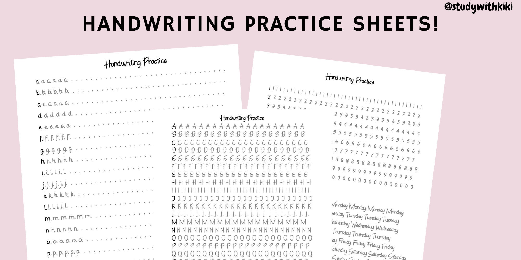 Hojas de trabajo de práctica de escritura a mano / Mejora tu - Etsy España