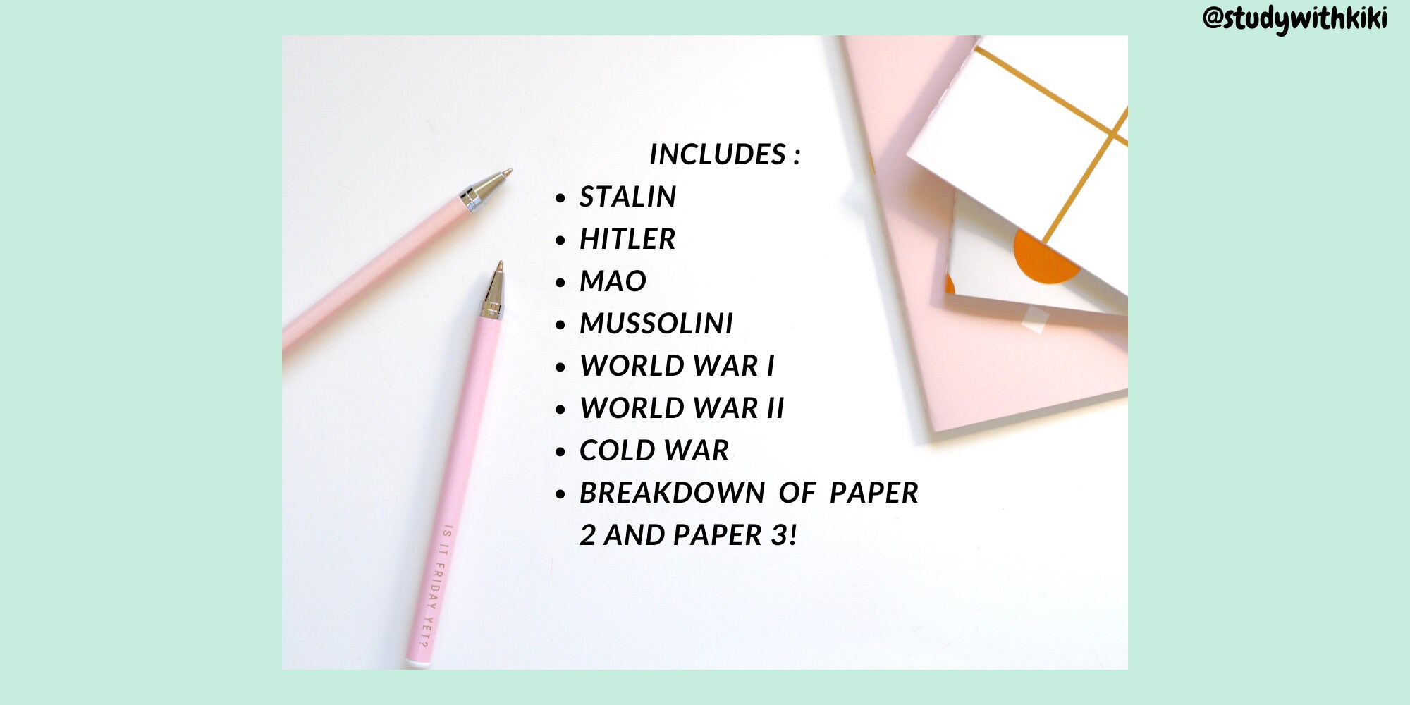 IB SL/HL Detailed History Notes! | Paper 2 + 3 | International ...