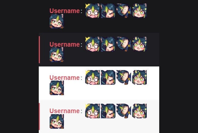 Twitch Discord Emote Pack Genshin Impact Tighnari Cute Chibi Emoji ...