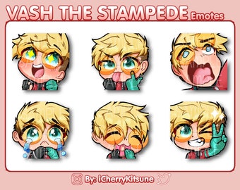 Trigun Vash the Stampede Peace Emote for Twitch / Discord / Youtube ...