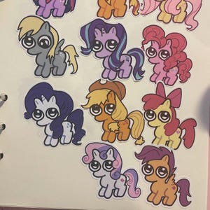 Mlp My Little Pony Scrimblo Stickers - Etsy