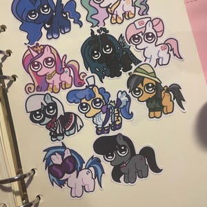 Mlp My Little Pony Scrimblo Stickers - Etsy