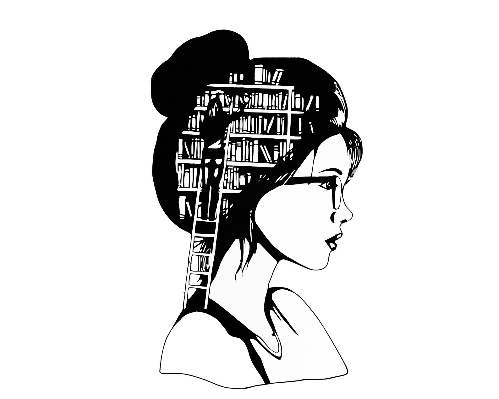 Girl Who Loves Books SVG | Girl With Glasses Svg | A Well Read Woman ...