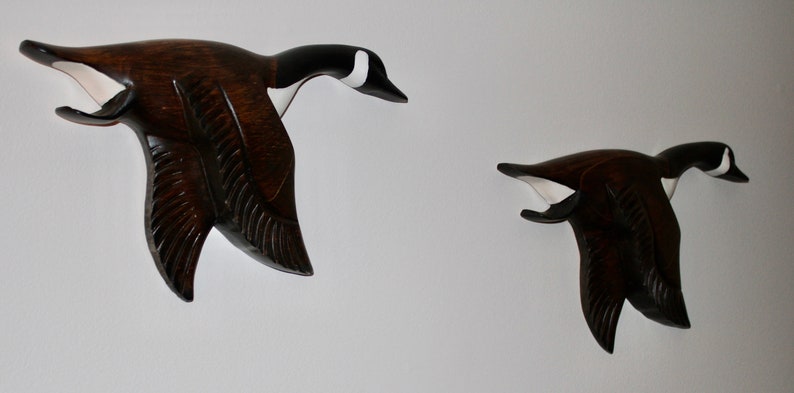 Hand-carved Canada Goose Decoy / Wall - Etsy