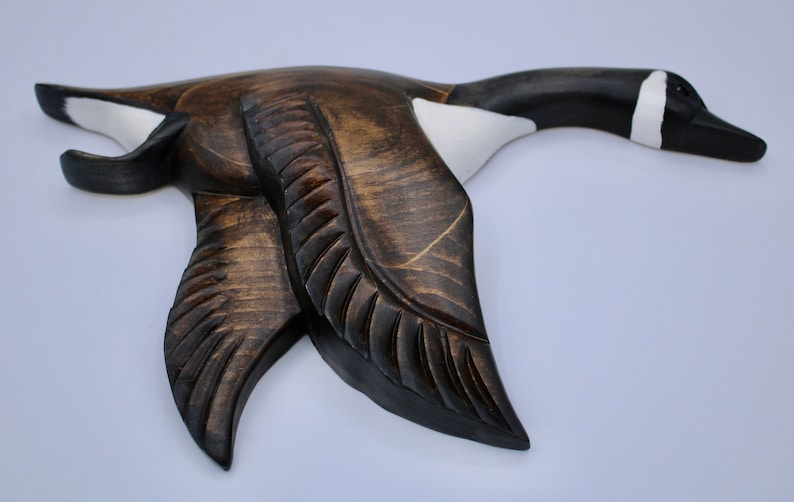 Hand-carved Canada Goose Decoy / Wall - Etsy