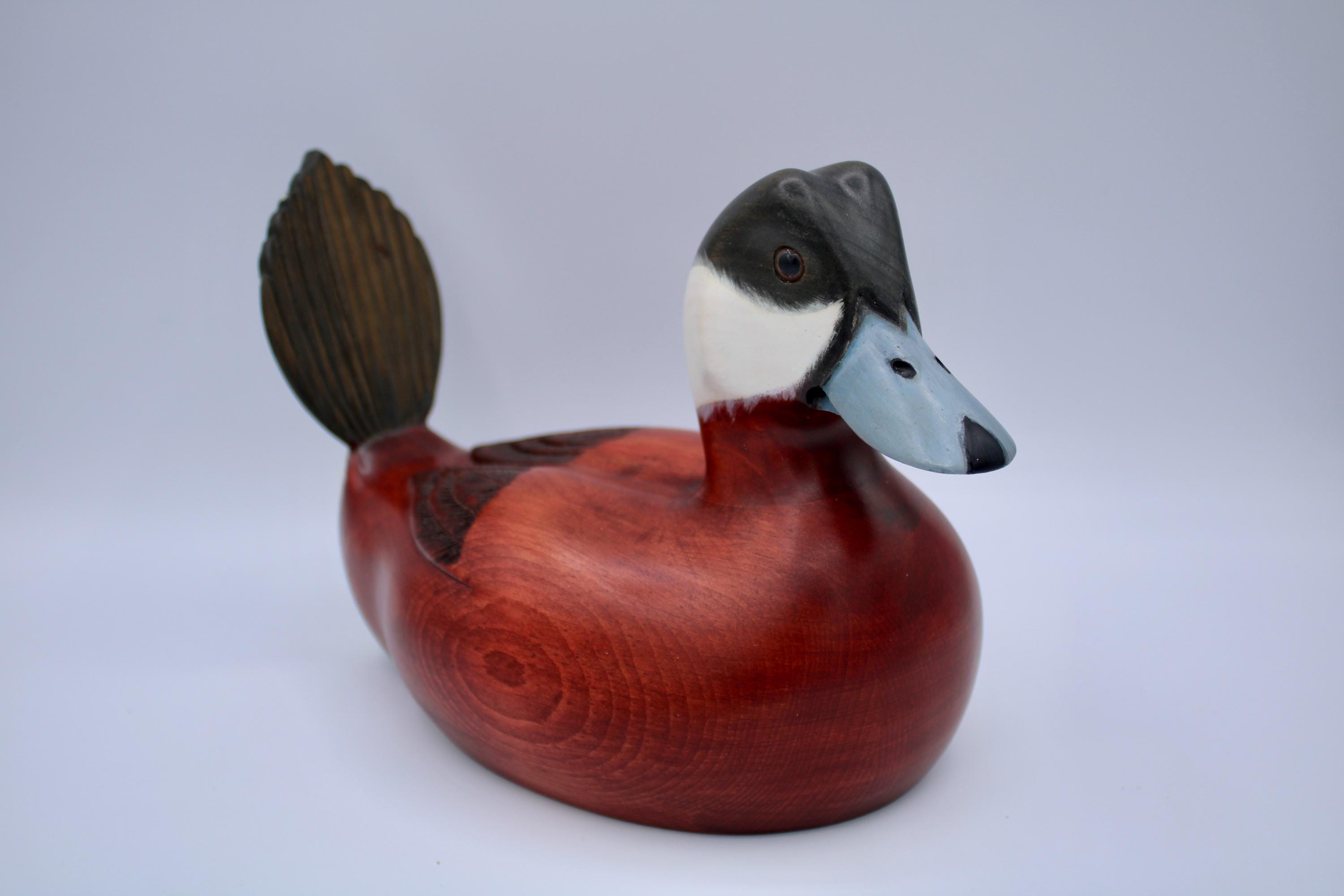 Wood-carved Ruddy Duck Decoy - Etsy