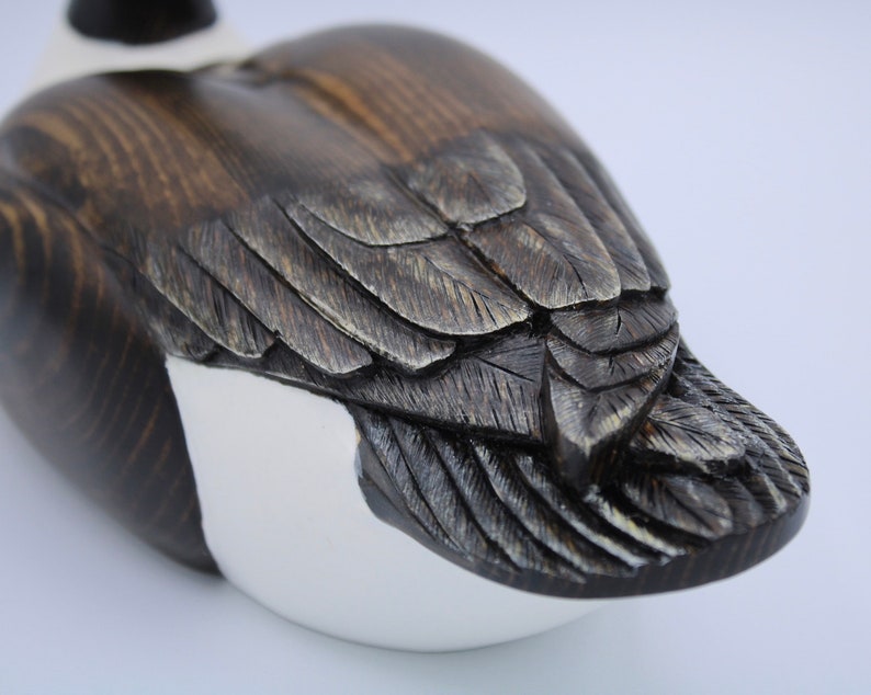 Hand-carved Canada Goose Decorative Decoy - Etsy