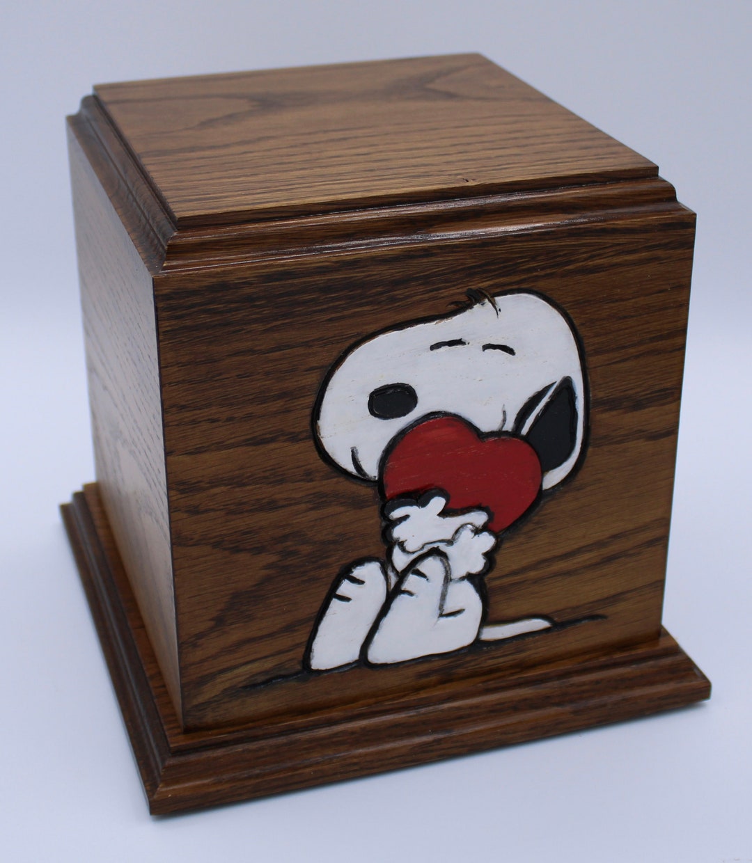 Carved Snoopy Pet Cremation Urn - Etsy