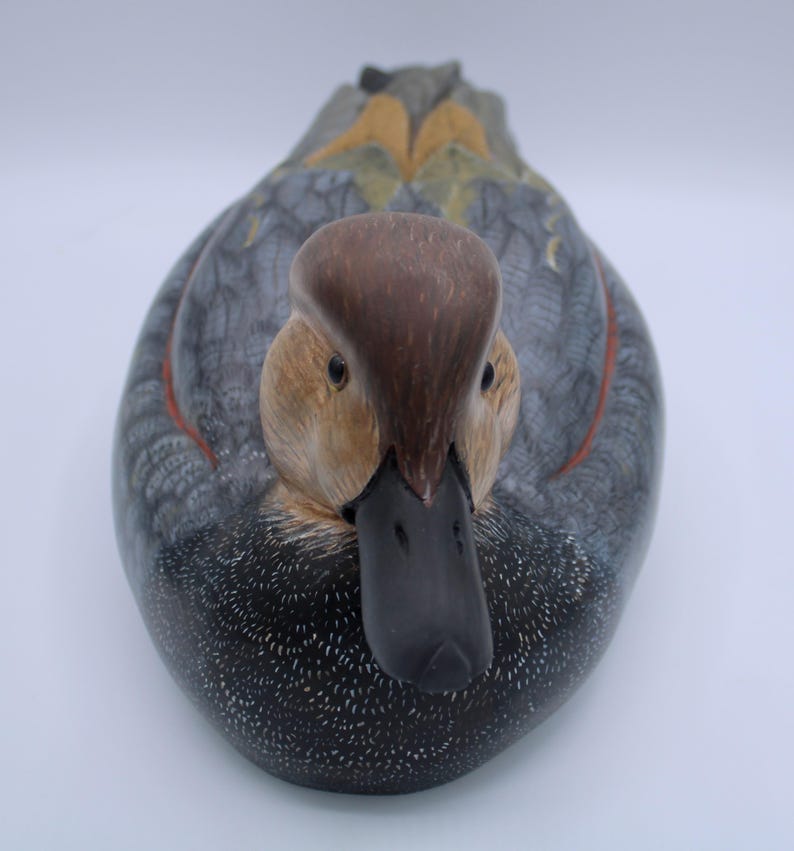 Gadwall Carved Duck Decoy - Etsy