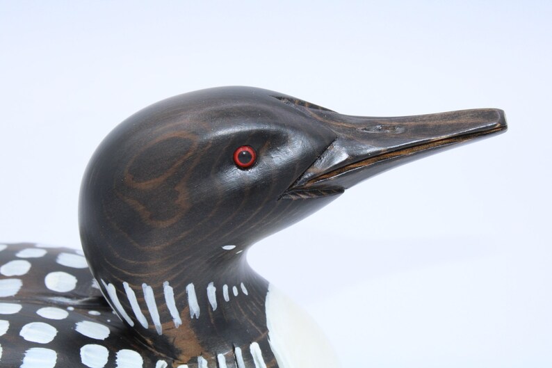 Carved Loon Decorative Decoy - Etsy