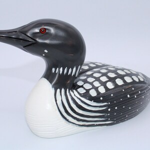 Carved Loon Decorative Decoy - Etsy