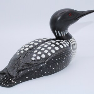 Carved Loon Decorative Decoy - Etsy