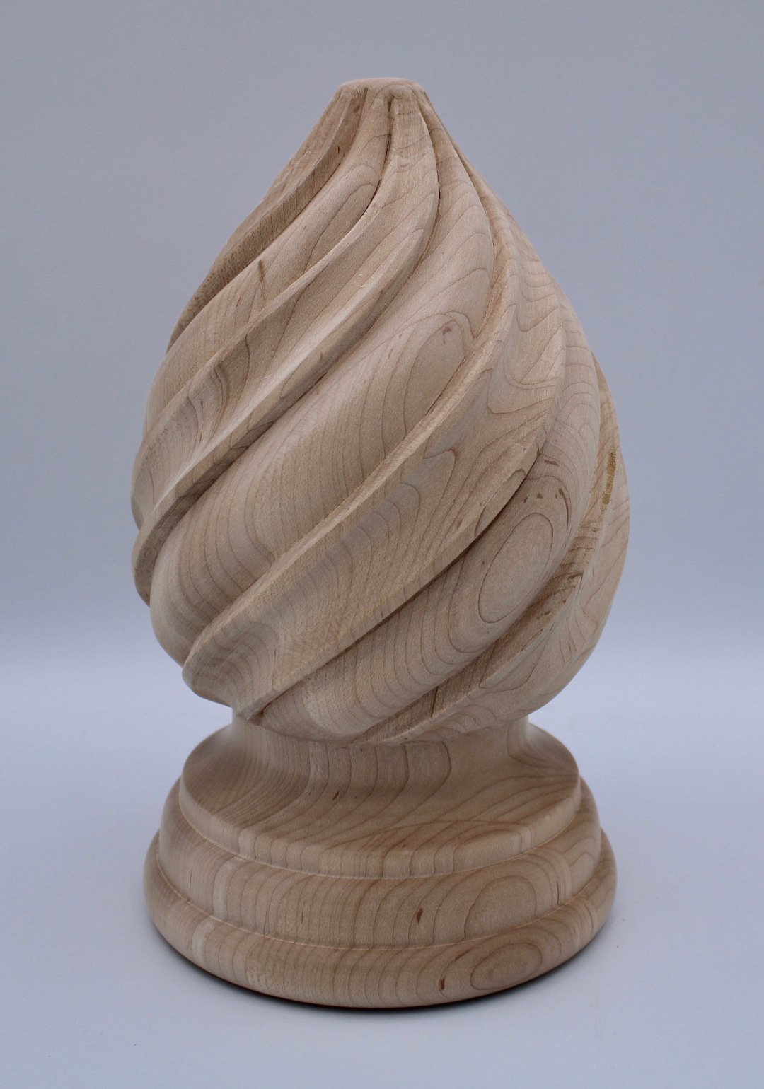 Spiral Fluted Carved Finial - Etsy