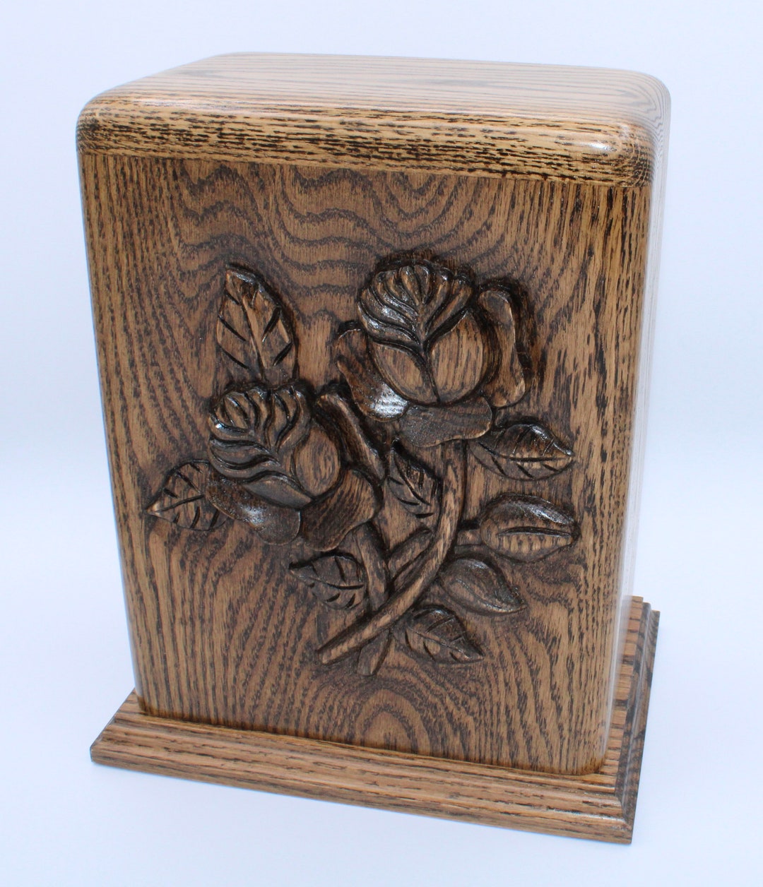 Carved Classic Rose Cremation Urn - Etsy