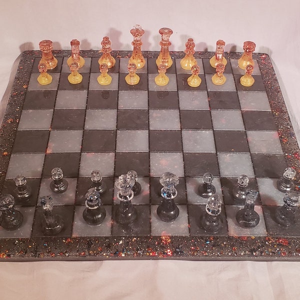 Resin Chess Set - Etsy