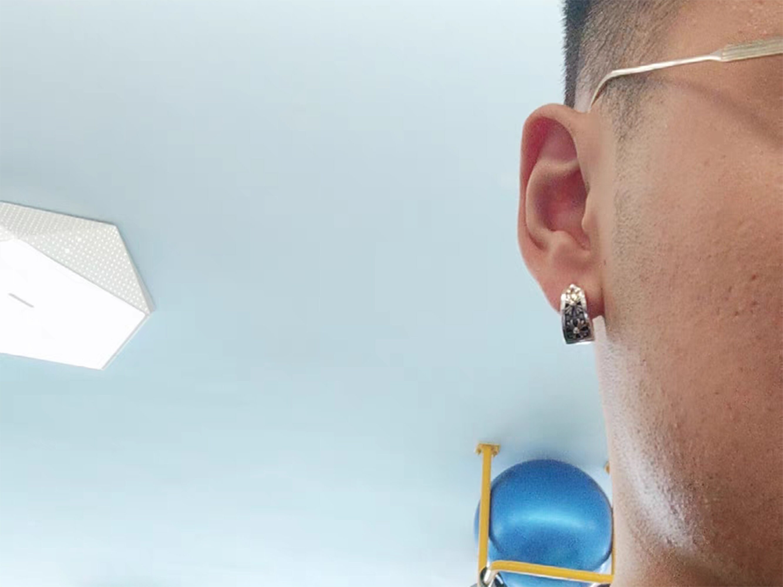 Chrome Hearts Style Small Hoop Earrings, Sterling Silver Hoop Earrings ...