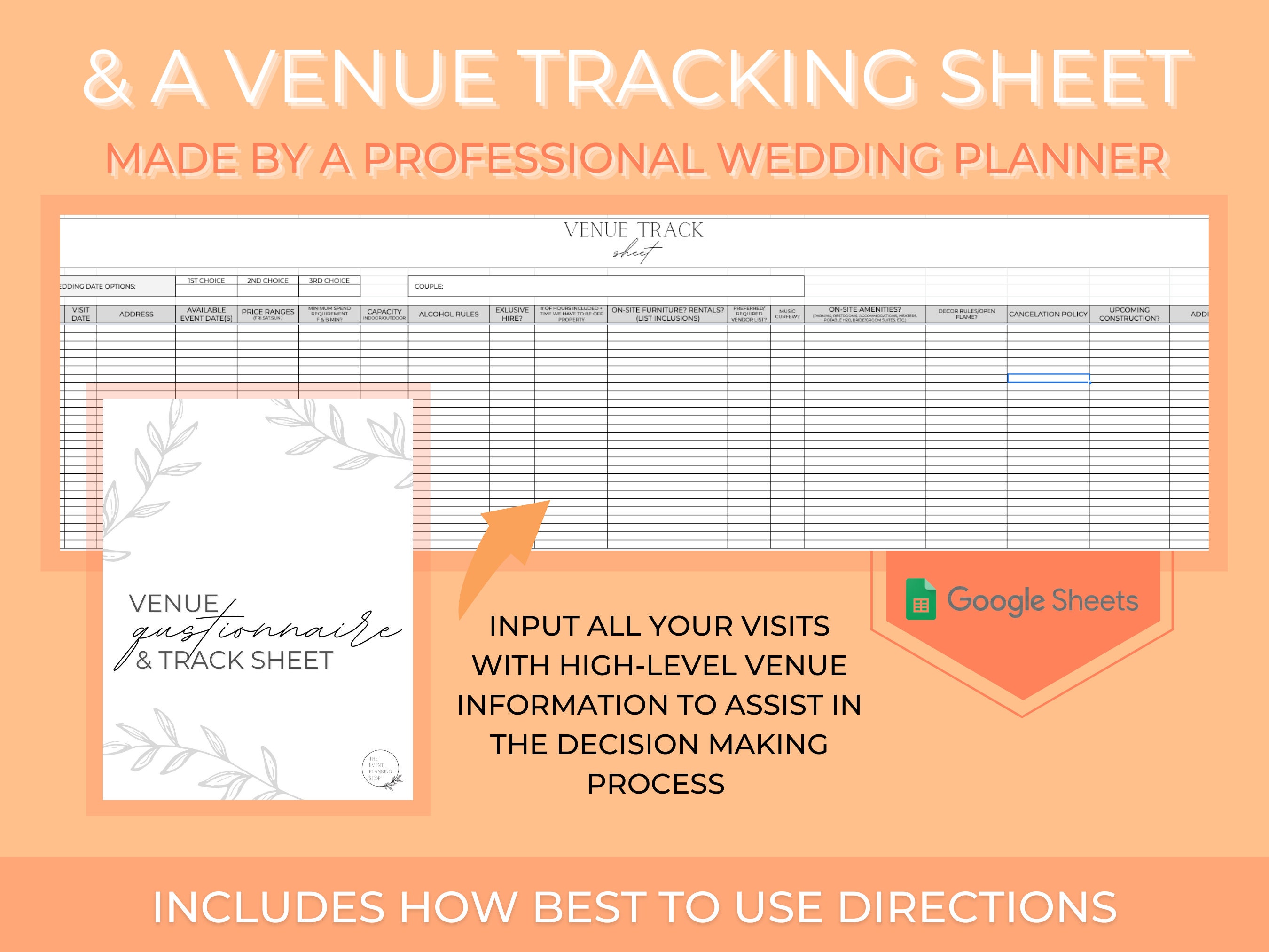 Template Ultimate Venue Interview Questionnaire Question Wedding Event ...