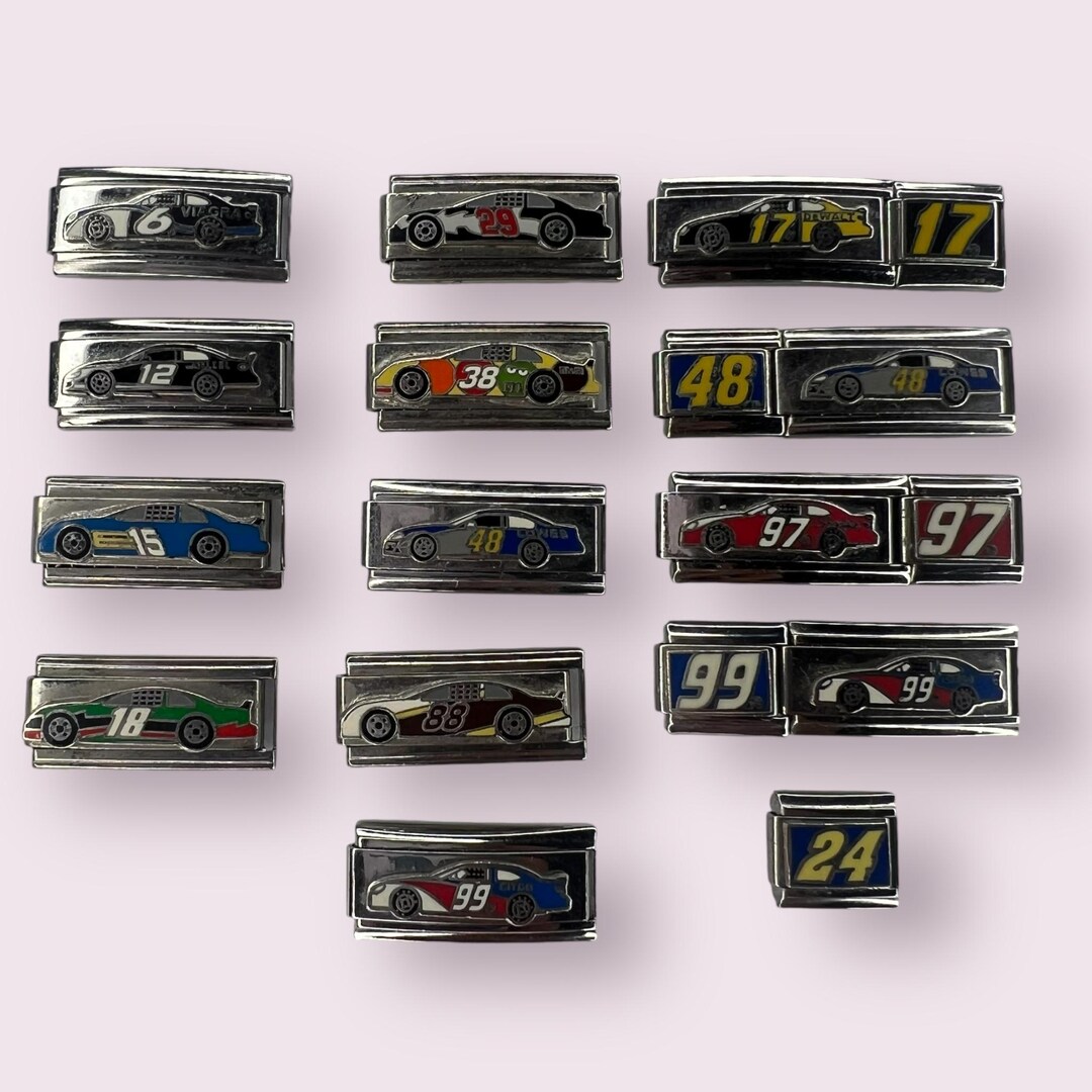 NASCAR Racing Cars Sports Vintage Italian Charms Jewelry - Jeff Gordan ...
