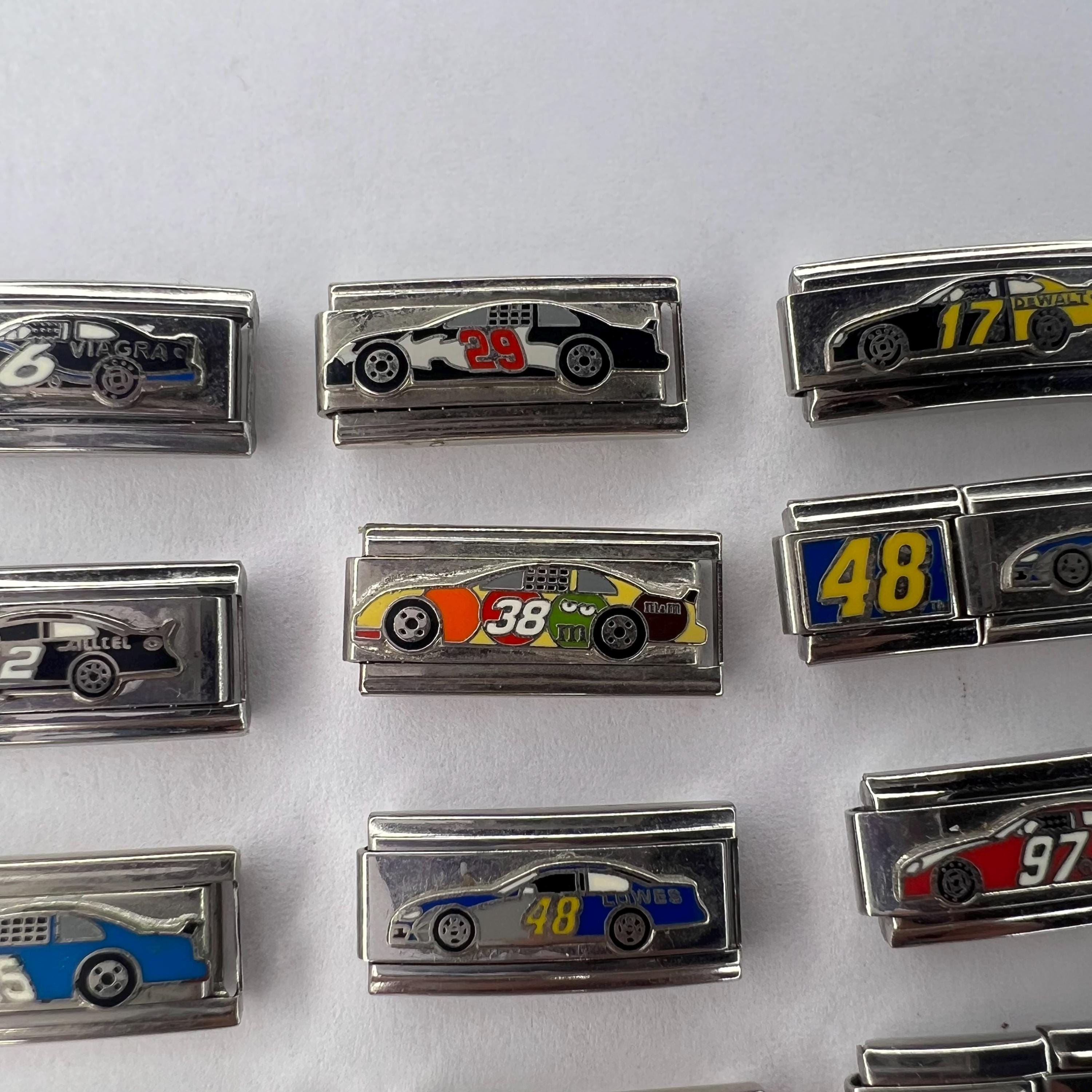 NASCAR Racing Cars Sports Vintage Italian Charms Jewelry Jeff Gordan ...