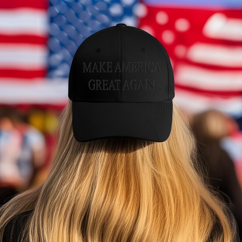 Dark MAGA Hat: 2024 Trump Elon Musk Black Twill Cap - Etsy