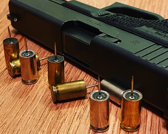 Bullet Brass Thumb Push Pins 9mm / 380 ACP / 40 S&W Qty 5 Pcs - Etsy
