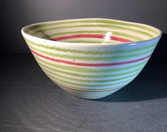 Crate and Barrel Red Bowl - Etsy