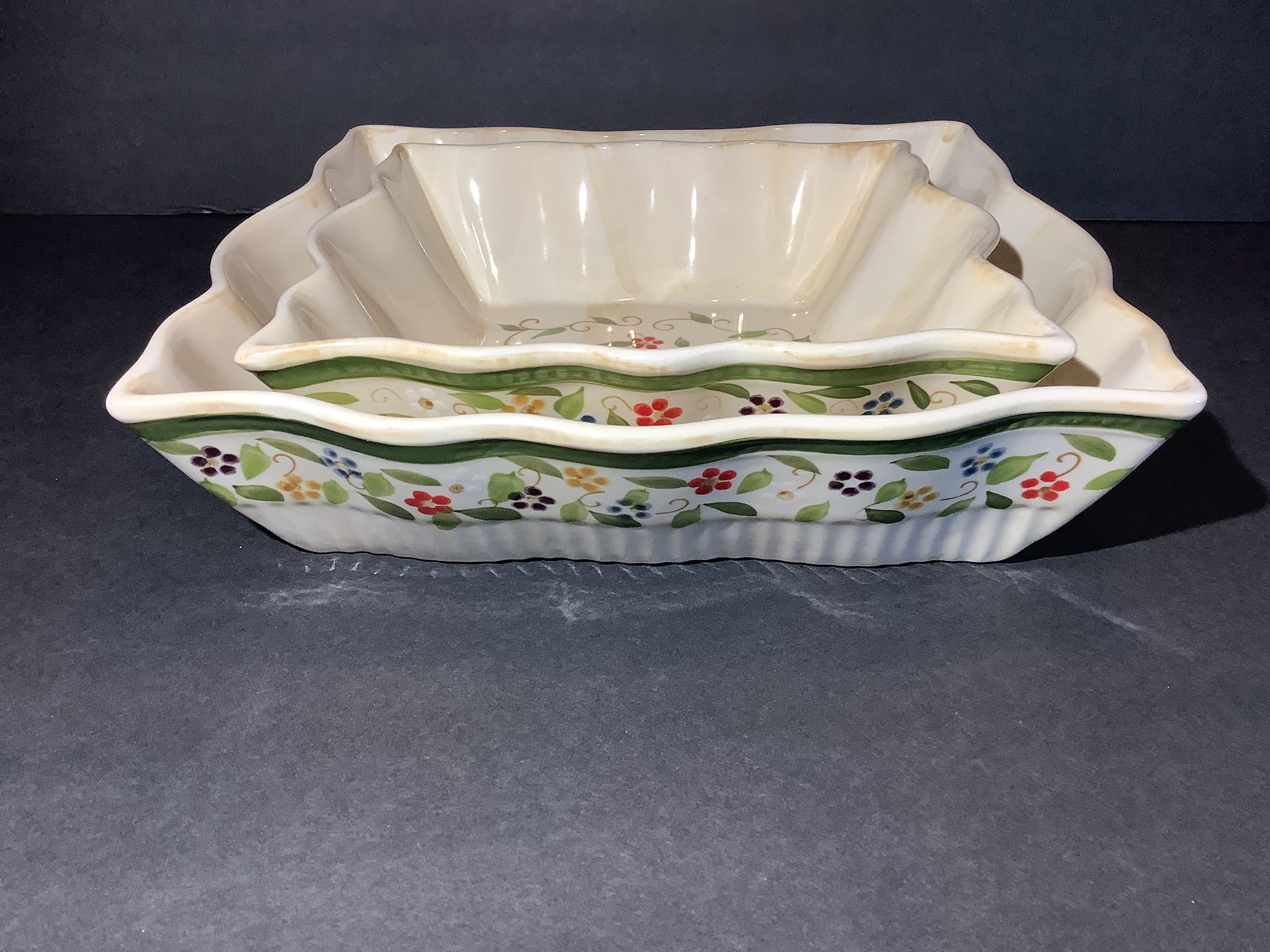Temp-tations Square Bake Ware Set by Tarra - Etsy