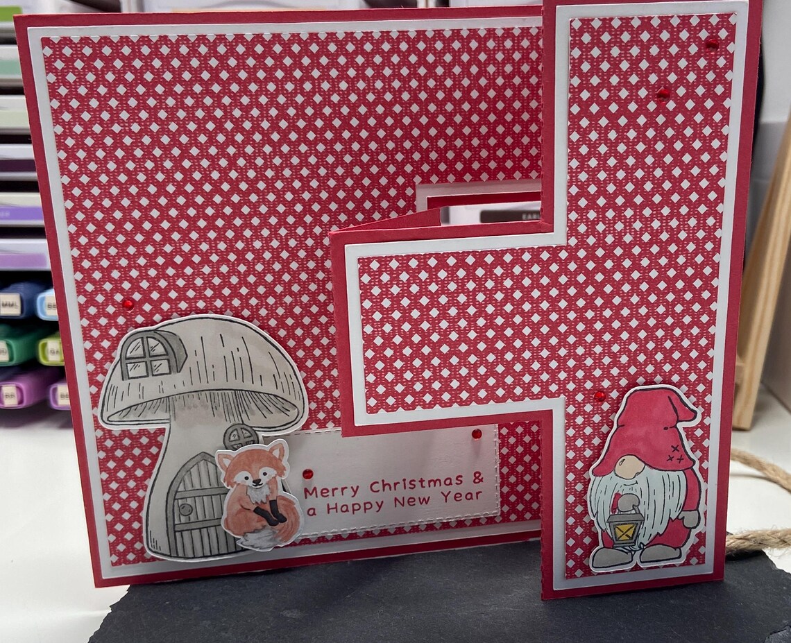 6x6 Tri Fold Card, Scanncut, Scan N Cut Digital Cutting File, Card ...