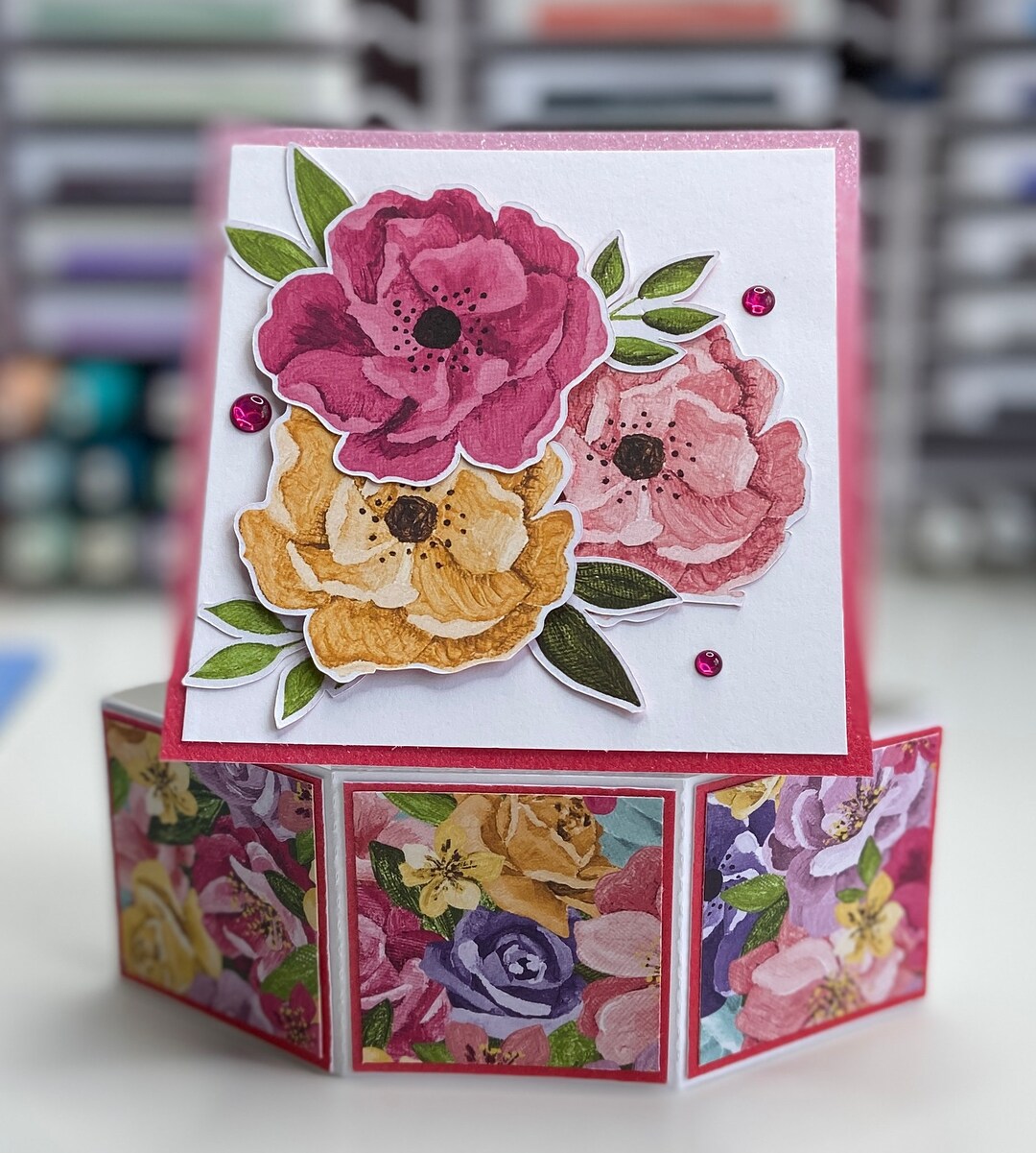 Scanncut, 6x6 Hexagon Popup Card, Scan N Cut, Cut and Scan, Digital ...