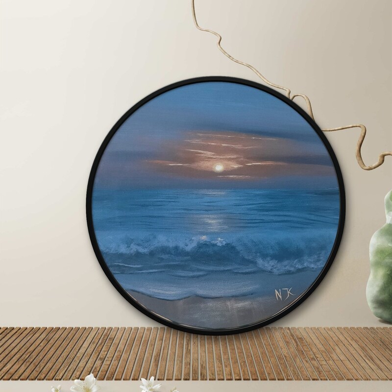 Round Canvas Art - Etsy Australia